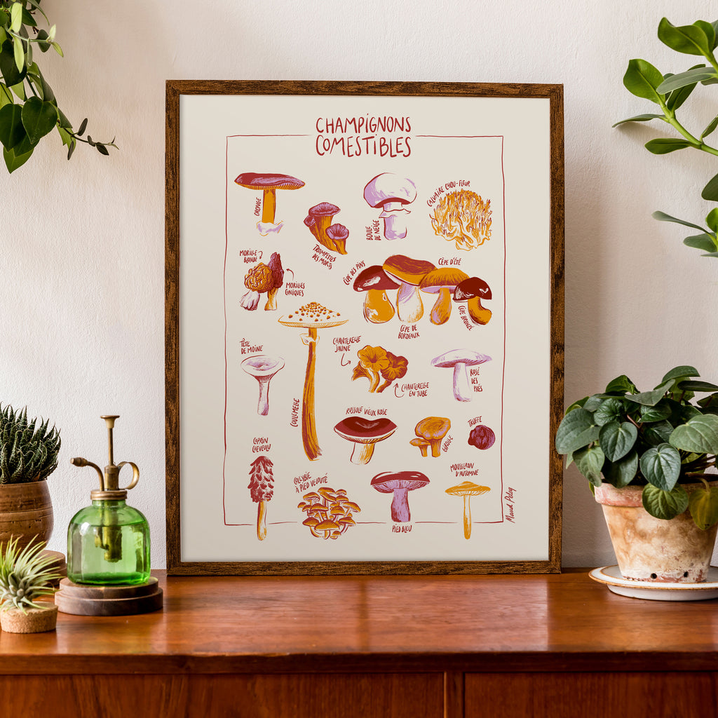 Champignons Maud Peloq – Cartes-gravures.com