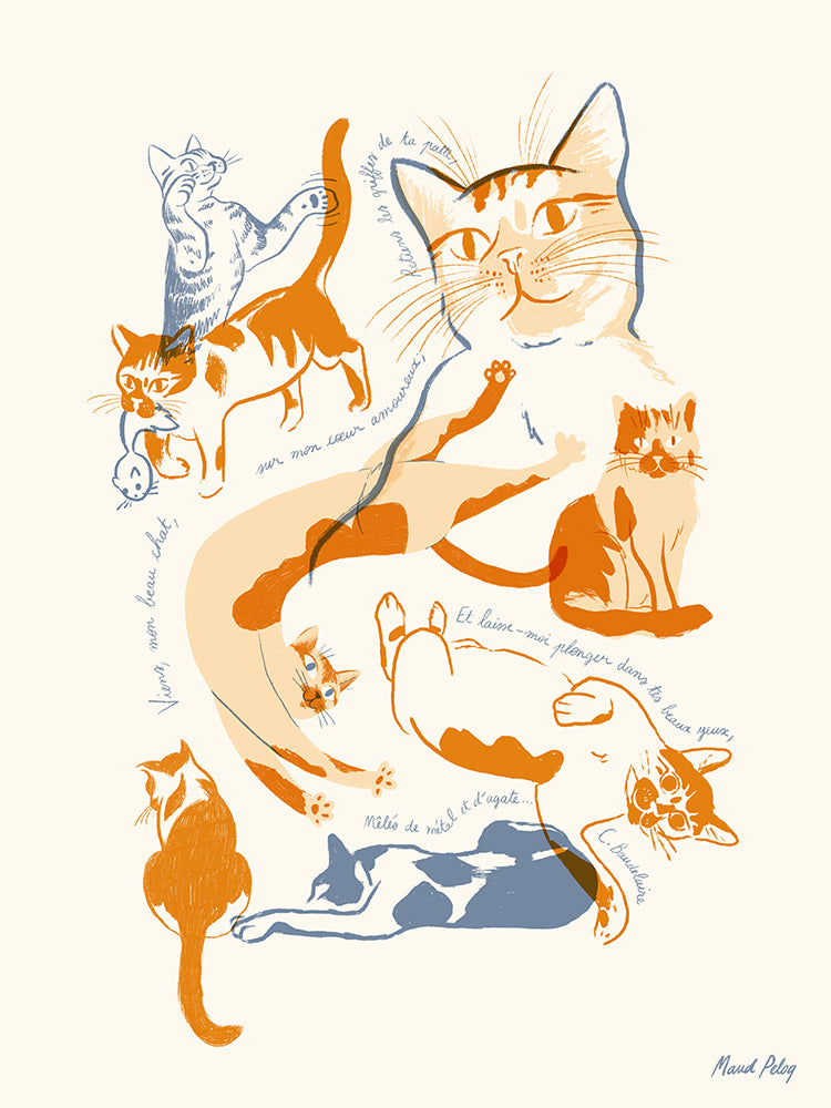 Ronron douillet de Maud Peloq – Cartes-gravures.com